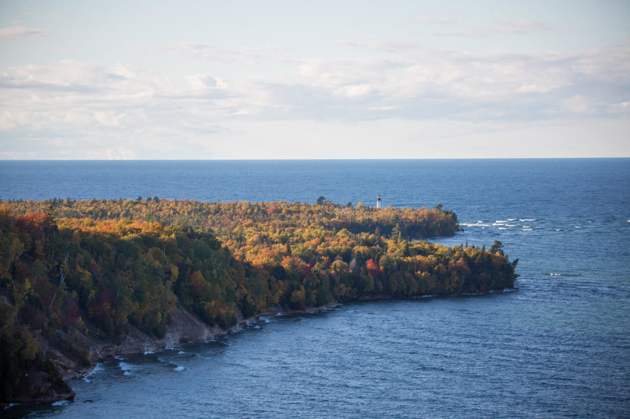 Log Slide Overlook in Grand Marais, Michigan